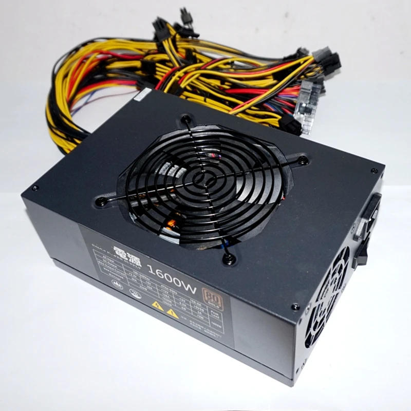 Miner PSU For Baijin Multi Channel Video Card Power Supply 6-Card Mute ...