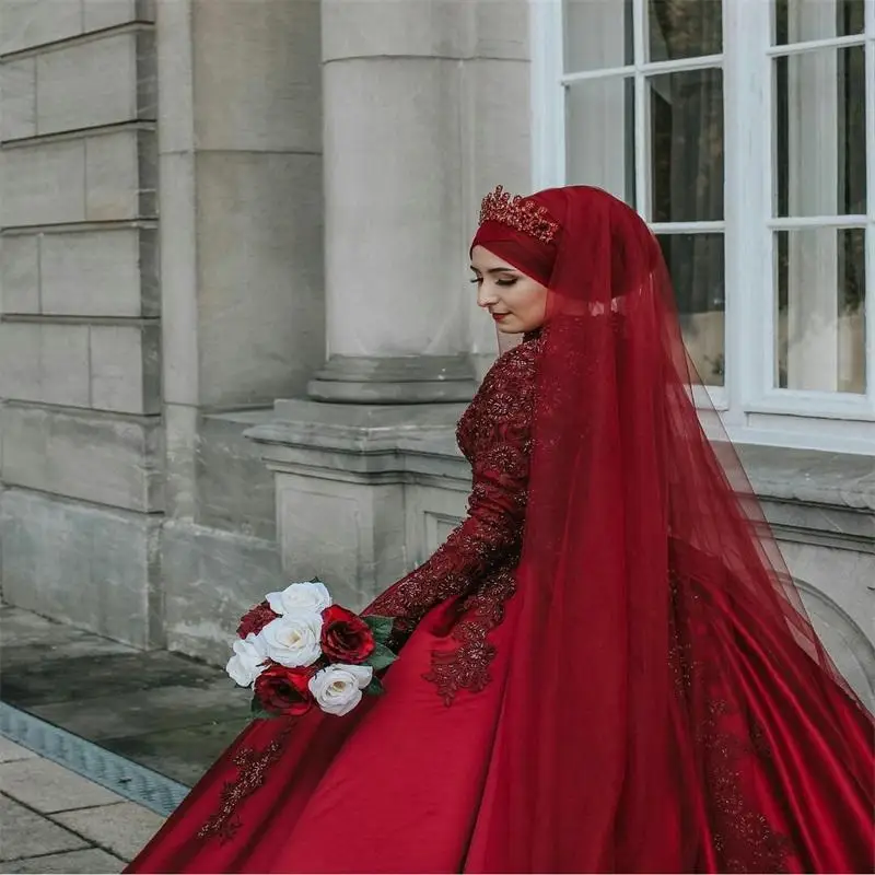 Muslim Red Wedding Dresses