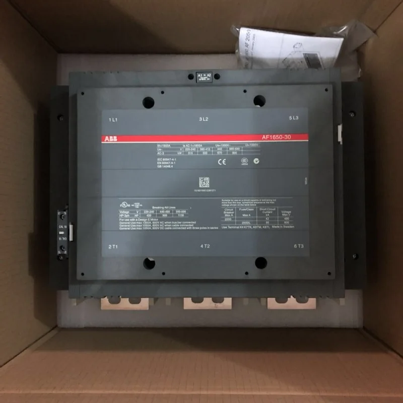 ABB 3-ploe contactors AF series AC/DC operated 1NC+1NO 1650A 560kw 100-250V AF1650-30-11-70