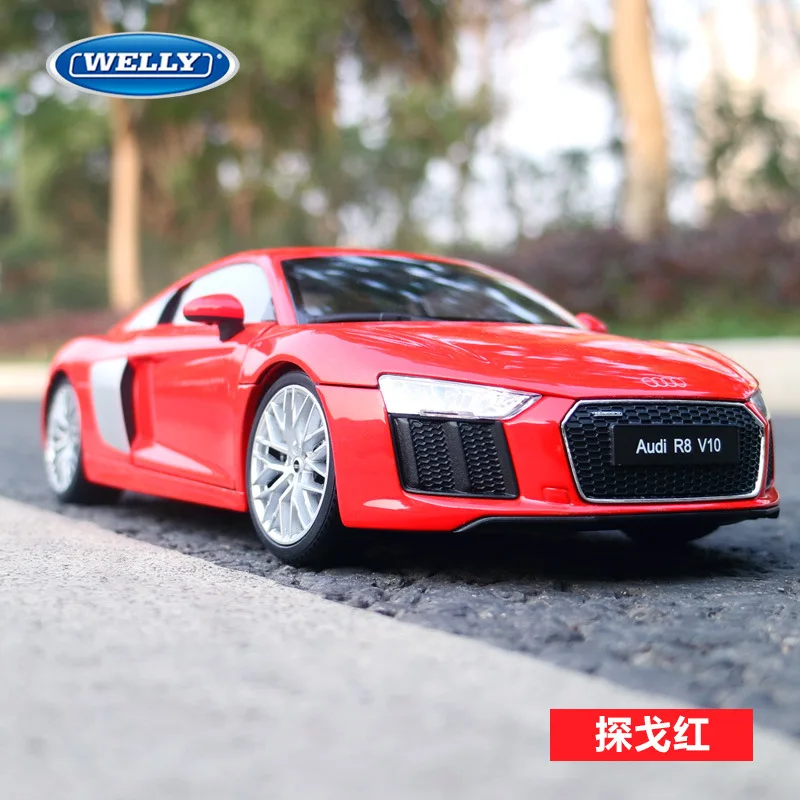 1:18 Scale Diecast Alloy Car Toys Model For Audi R8 Sports Car Model ...