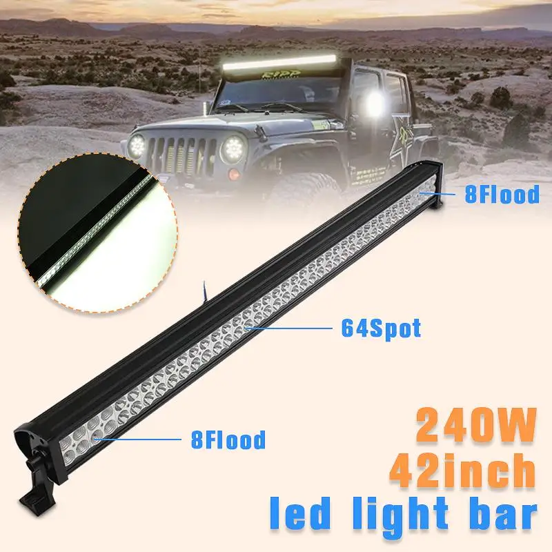 42 inch Led Bar Light Bar Flood Spot Off Road Work Light Lamp ...
