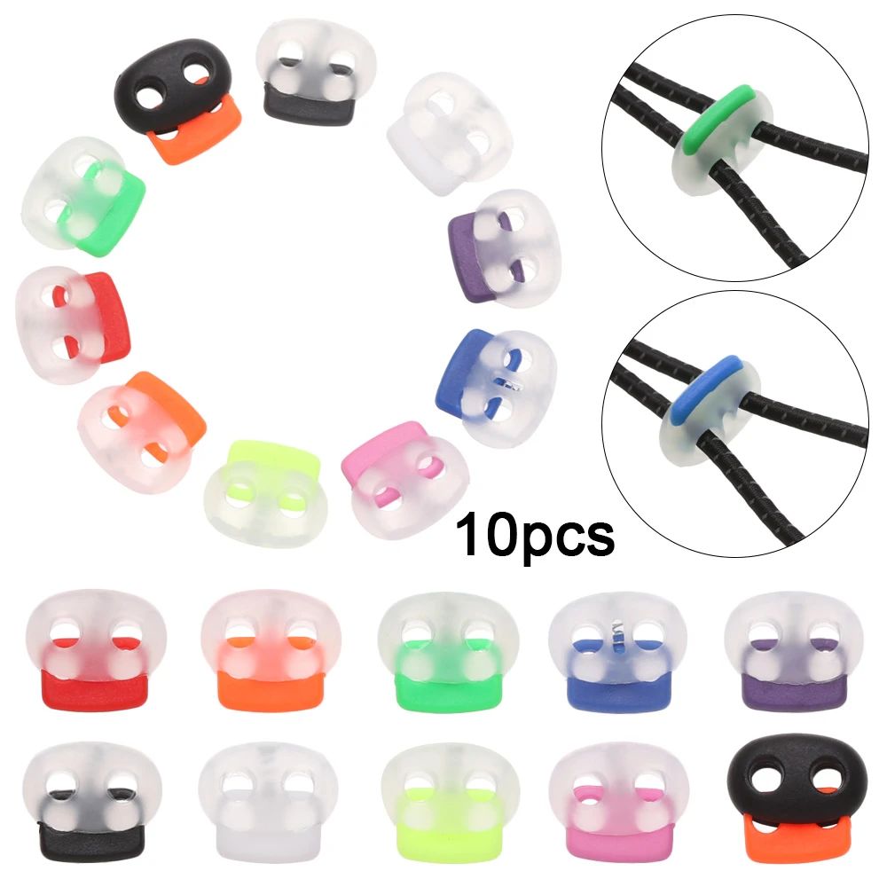 Hot New 10Pcs Transparent Plastic Stopper 4mm Hole Adjusting Button ...