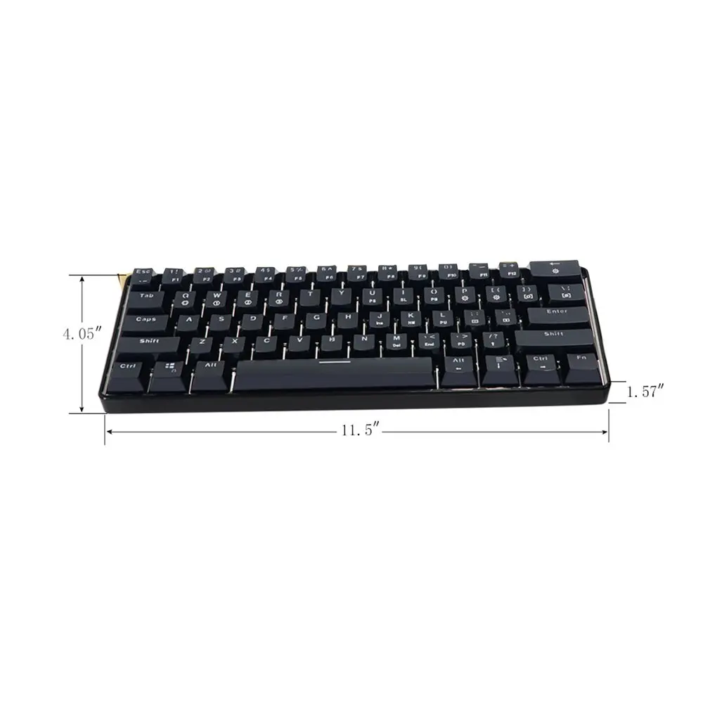 GK61 Swappable 60% RGB Keyboard Customized Kit PCB Mounting Plate Case ...