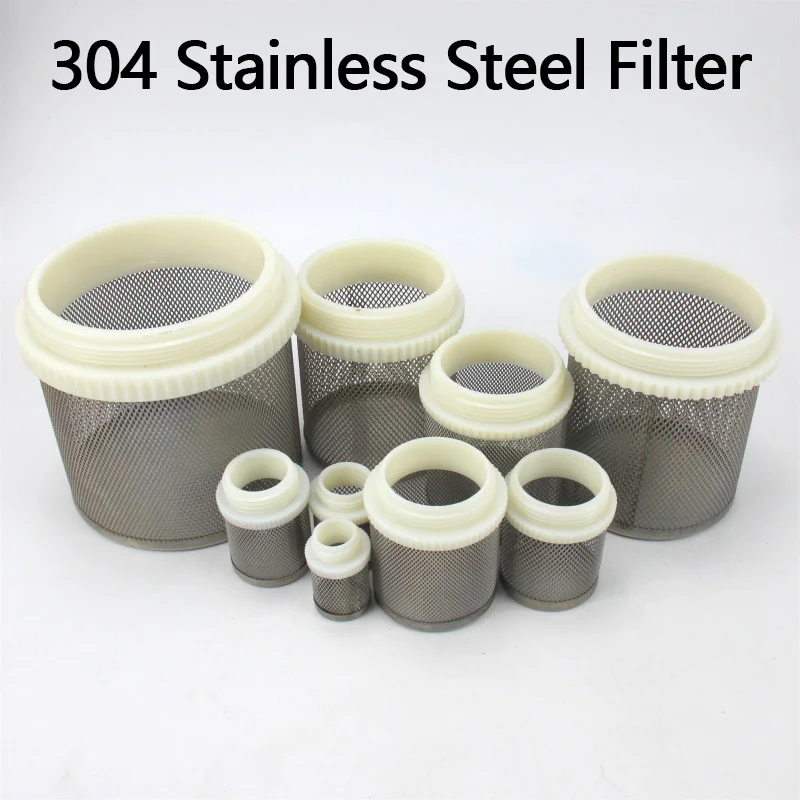 304 Stainless Steel Filter Male Thread Aquarium Filter Fish Tank Water ...
