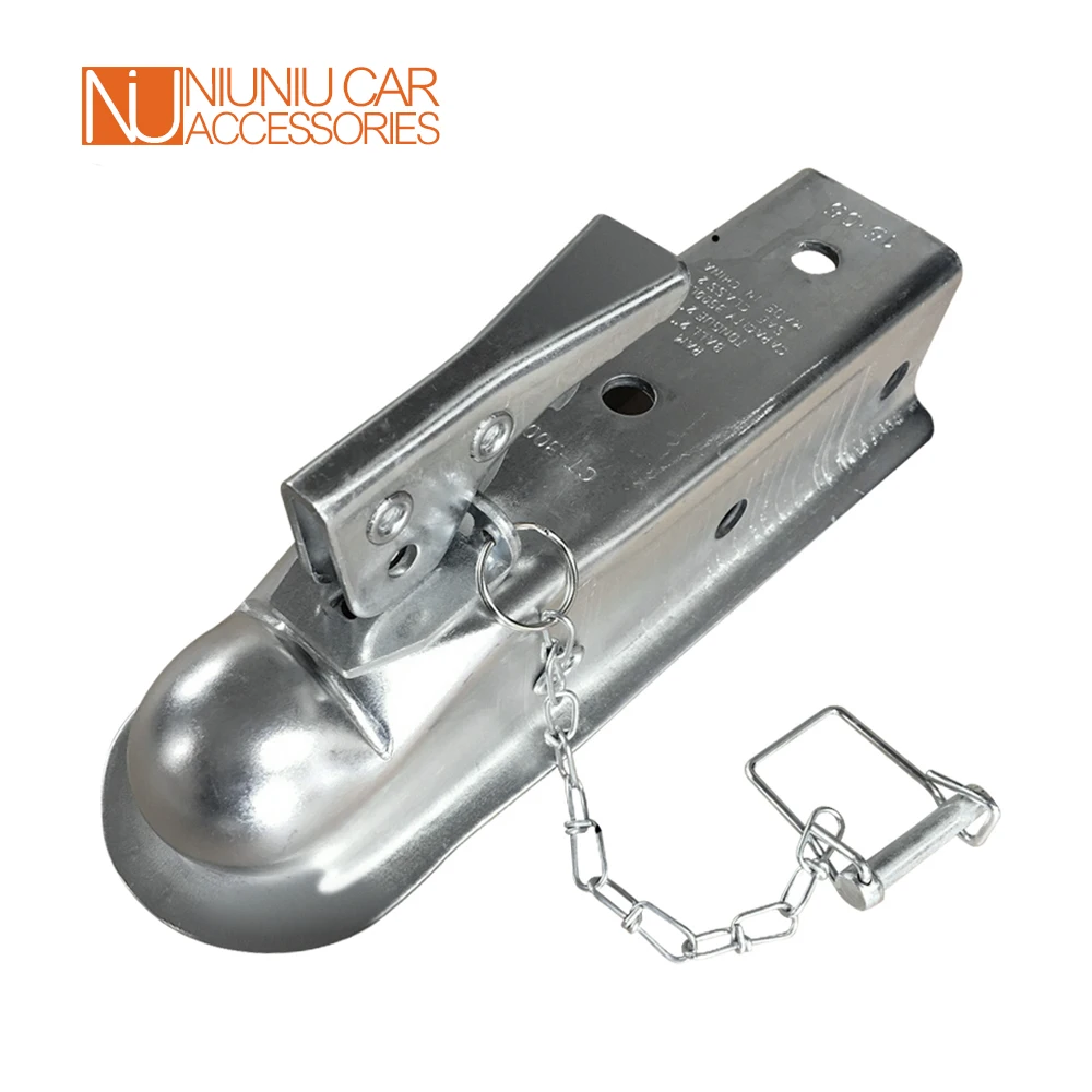 Trailer Coupler 2 X 2 Hitch Ball Coupling Straight Tongue 3500 Lbs RV ...