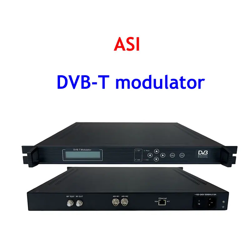 ASI a DVB T modulador COFDM terrestre DVB T modulador CATV RF modulador (ASI/IP IN DVB T RF out ...