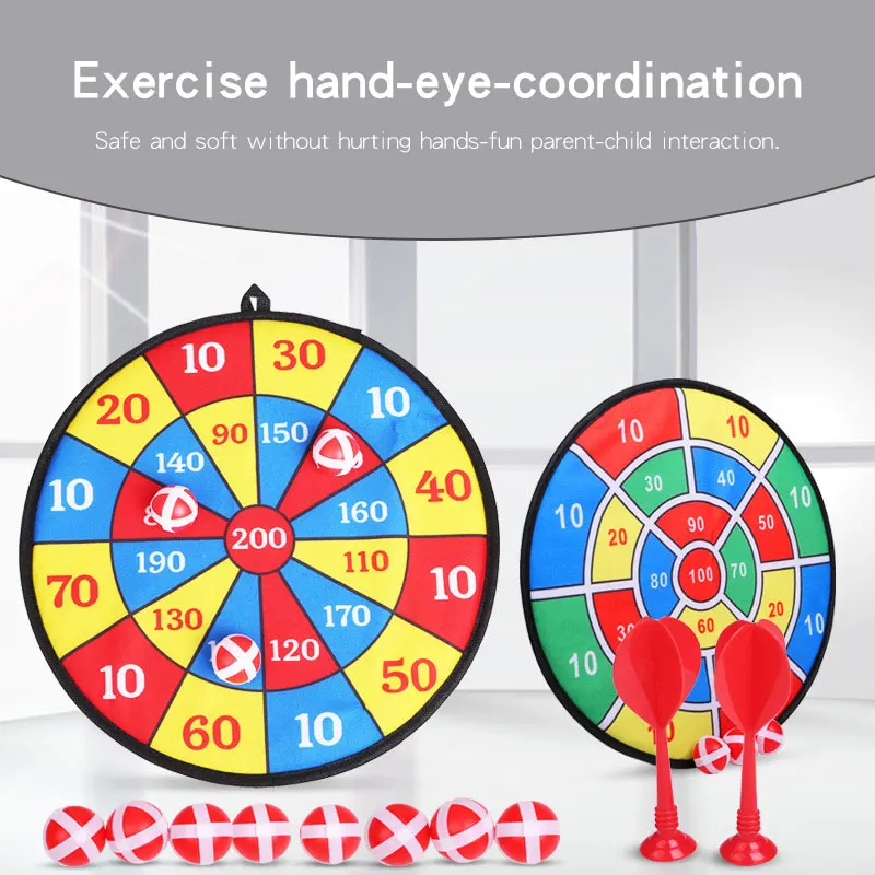 Children's Toy Dart Board Set Kindergarten Throw Sticky Target Ball ...
