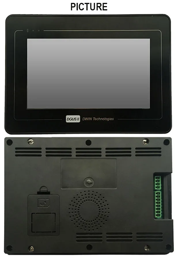 Dwin 7 Inch Industrial HMI LCD Touch Screen 800X480 Display Module Uart ...