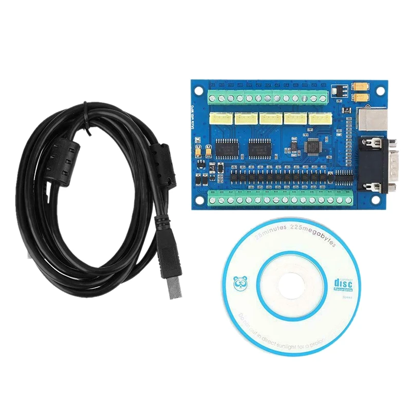 Para MACH3 CNC Tarjeta de Control de movimiento 5 ejes USB CNC tablero de ruptura para CNC 12 ...