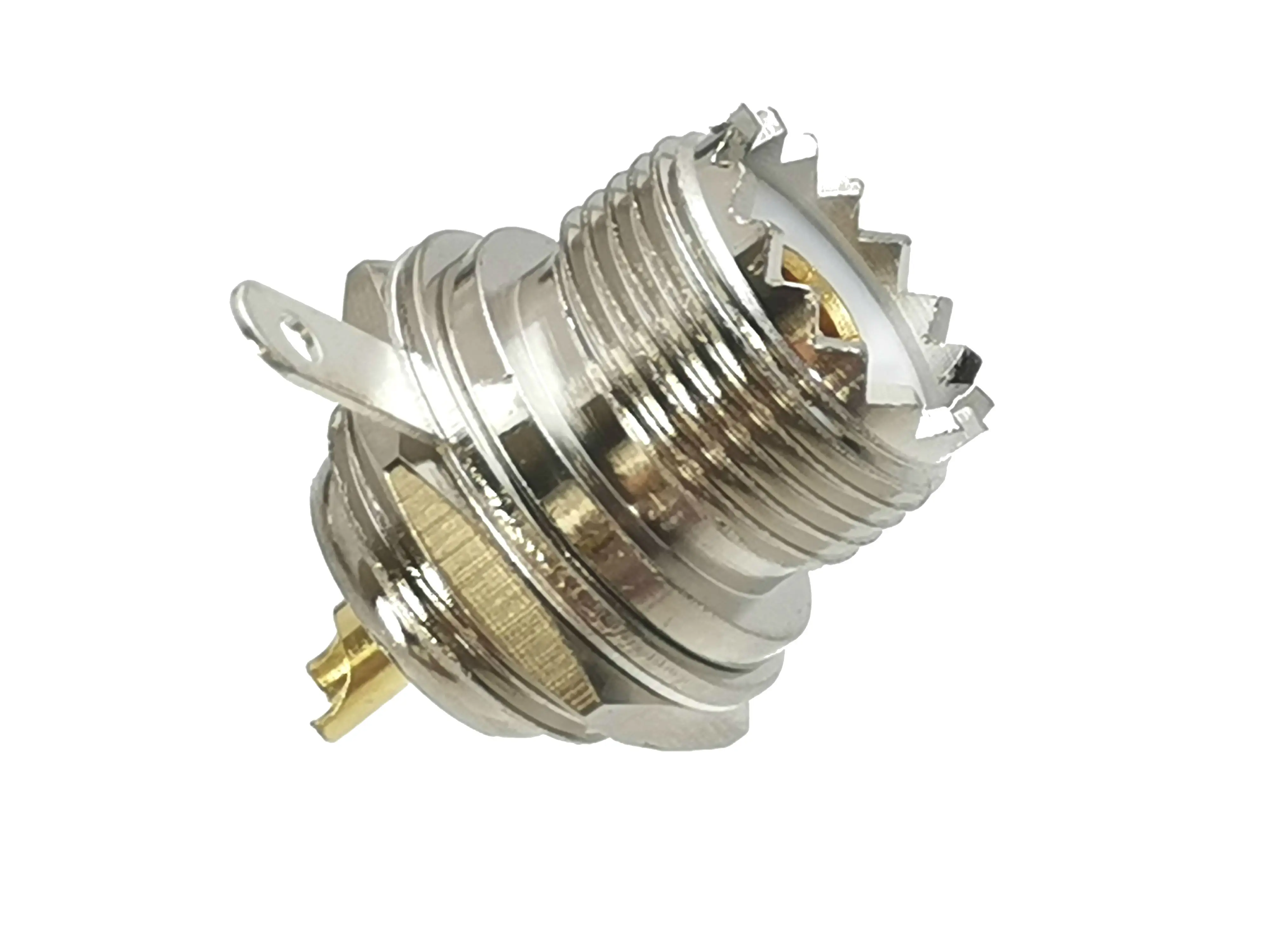 1pcs UHF SO239 Female Jack Nut Bulkhead Connector Solder Cup Panel ...