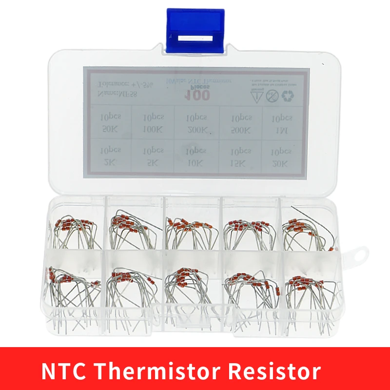 100pcs-10value-10pcs-NTC-Thermistor-Resistor-Kit-NTC-MF58-2K-5K-10K-15K ...