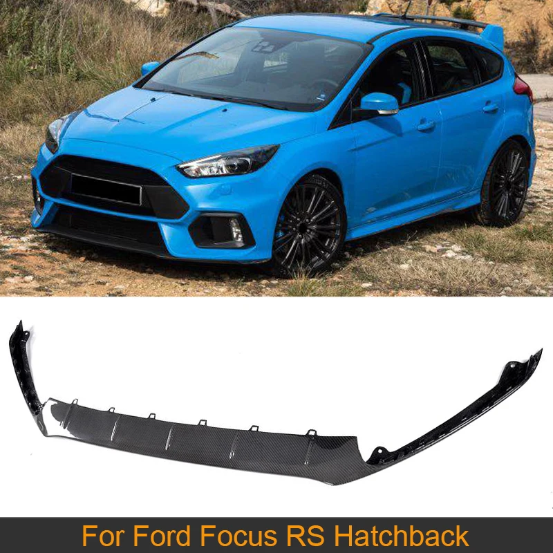 Carbon Fiber Front Bumper Lip Apron Spoiler For Ford Focus Rs Hatchback ...