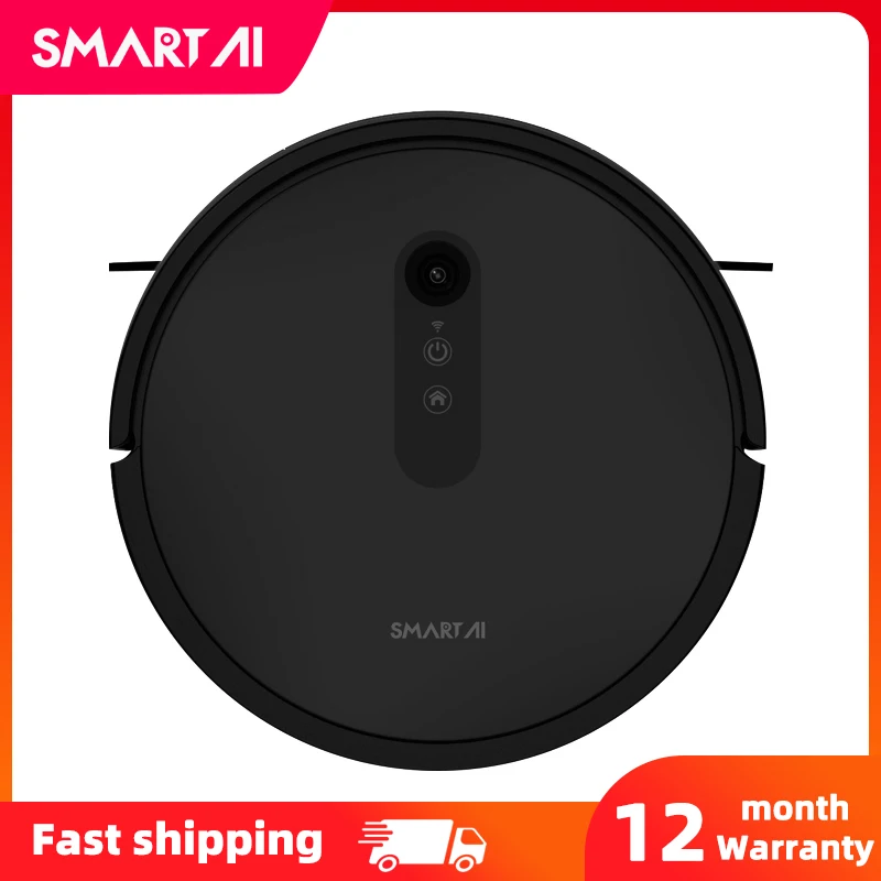 SmartAI 30V Robot Vacuum Cleaner Map Navigation,WiFi App,2600Pa Suction ...