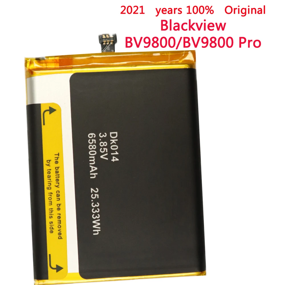2021 years 100% Genuine New 6580mAh Batteria for Blackview BV9800 Pro ...