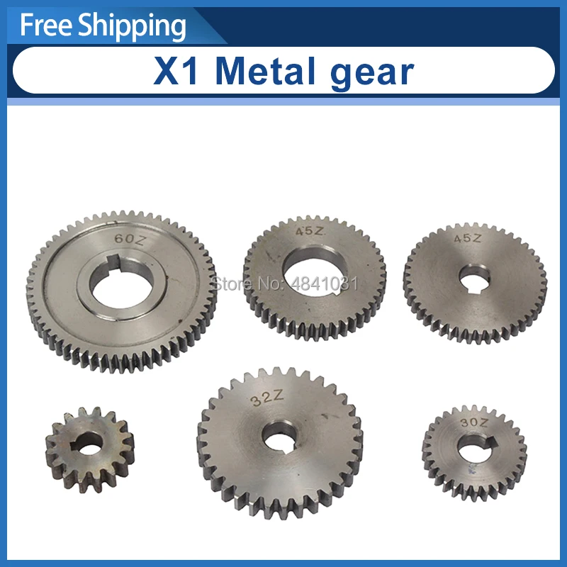 6PCS Metal Change Gear Set For SIEG X1 SX1 JET JMD-1 SOGI S1-16 Mr ...