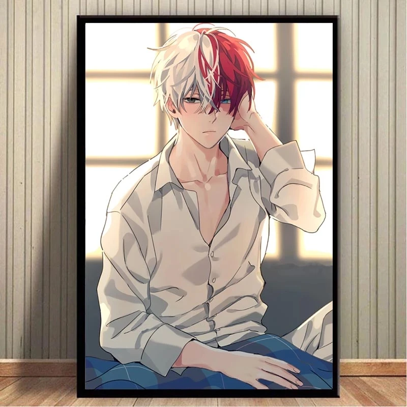 Hero Academia Shoto Todoroki Poster | Hero Academia Anime Picture ...