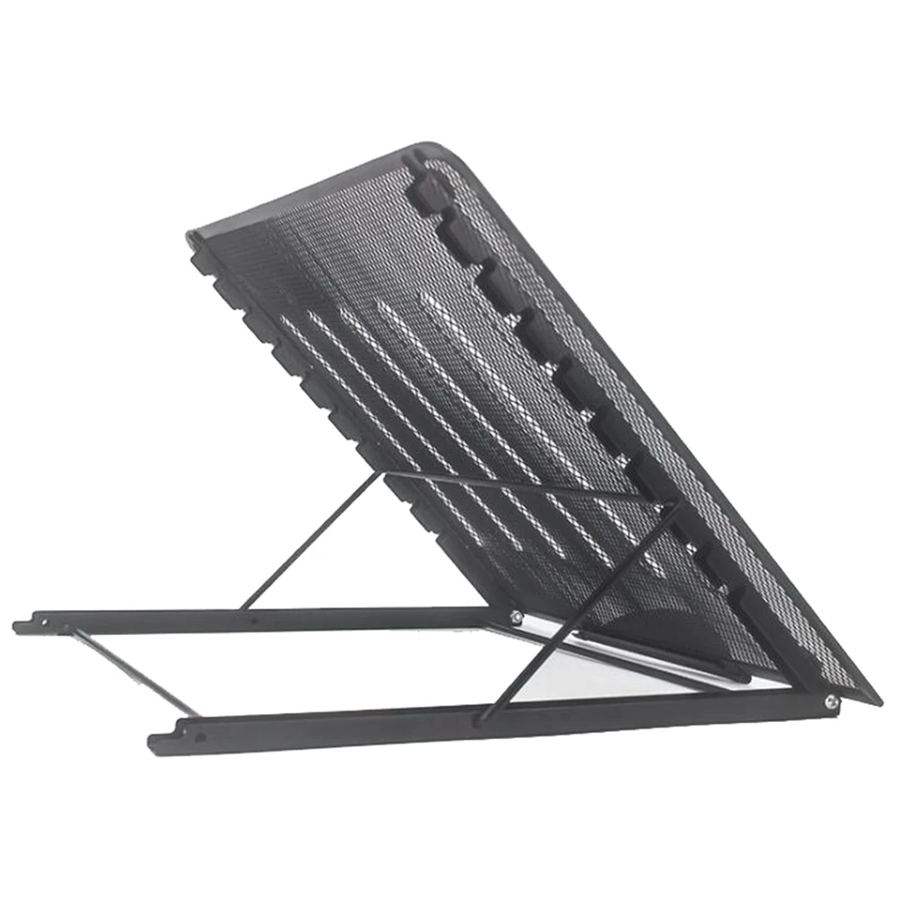 XRHYY-Black-Large-Mesh-Laptop-Ventilated-Holder-Desk-Stand-Height ...