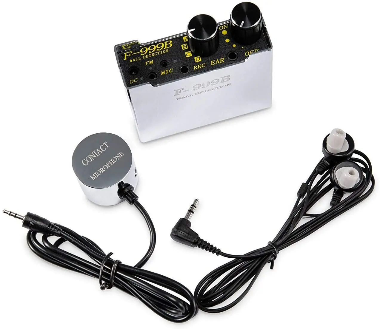 抗盗聴検出器spytec F 999B高感度オーディオ壁プローブ増幅まで20000xモニター100時間| | - AliExpress