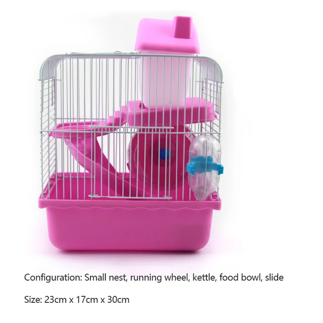 Hörcsög Ketrec Villa Kiegészítőkkel 2 Emelet Nem Slip Kis Háziállatok ...
