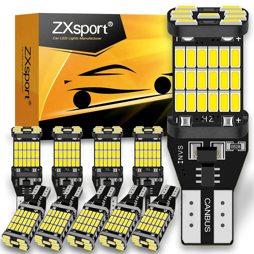 1200LM 921 T15 LED Back Up Reverse Light Bulbs T15 912 W16W Canbus ...