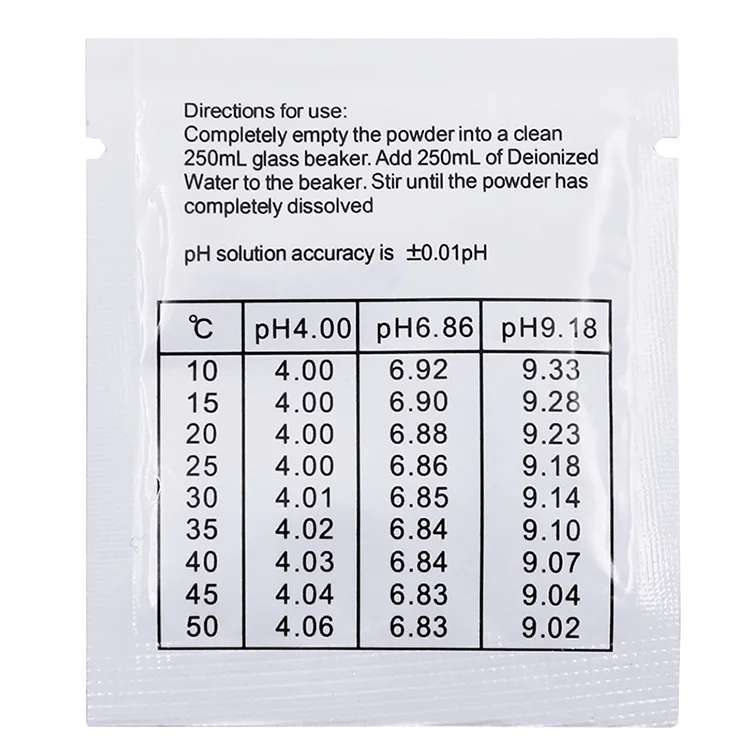 Standard pH4.01 + pH6.86 + PH9.18 Calibration Powder