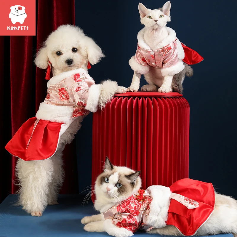 KIMPETS ropa cálida exquisita para mascotas, vestidos para perros y ...