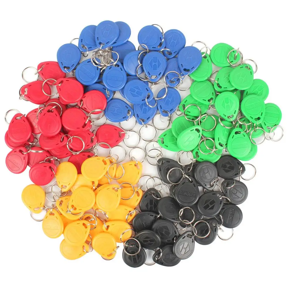 100pcs Rfid Key Fobs, Proximity Id Card Token Tag Keypad Card For Door ...