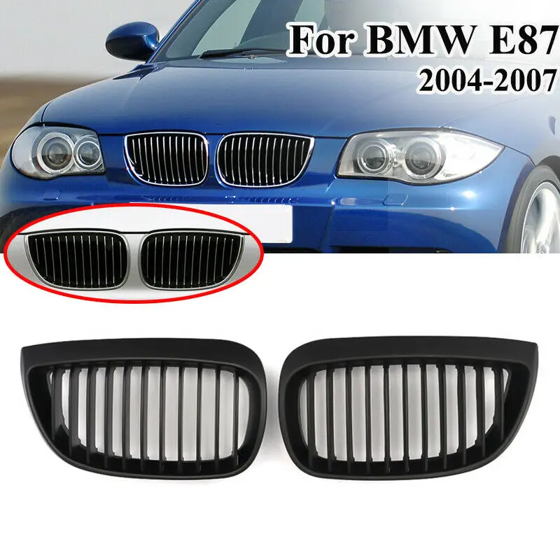 กระจังหน้ากระจังหน้ารถยนต์ Racing Grill สำหรับ BMW 1 Series E81 E87 ...