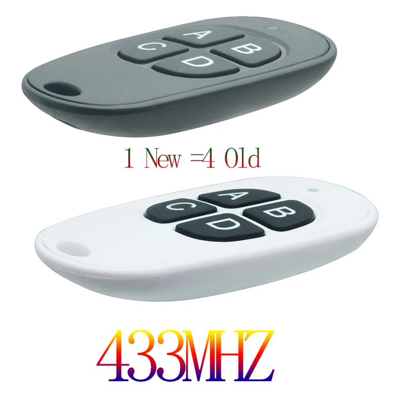 Mini Electric Cloning Universal Gate Garage Door Opener Remote Control Fob 433Mhz Smart Remote ...