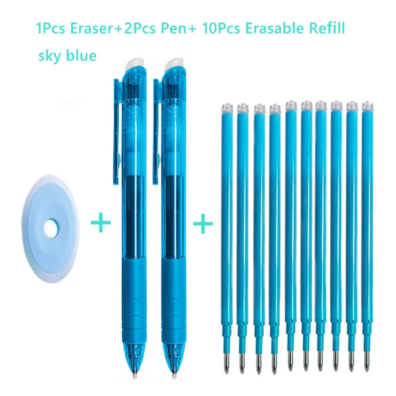 STYLO,Orange Refill-16pcs--Stylos à Gel effaçables et rétractables ...