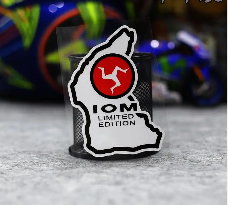 Isle of man TT helmet sticker IOM TT autocollant moto Manx TT decals ...