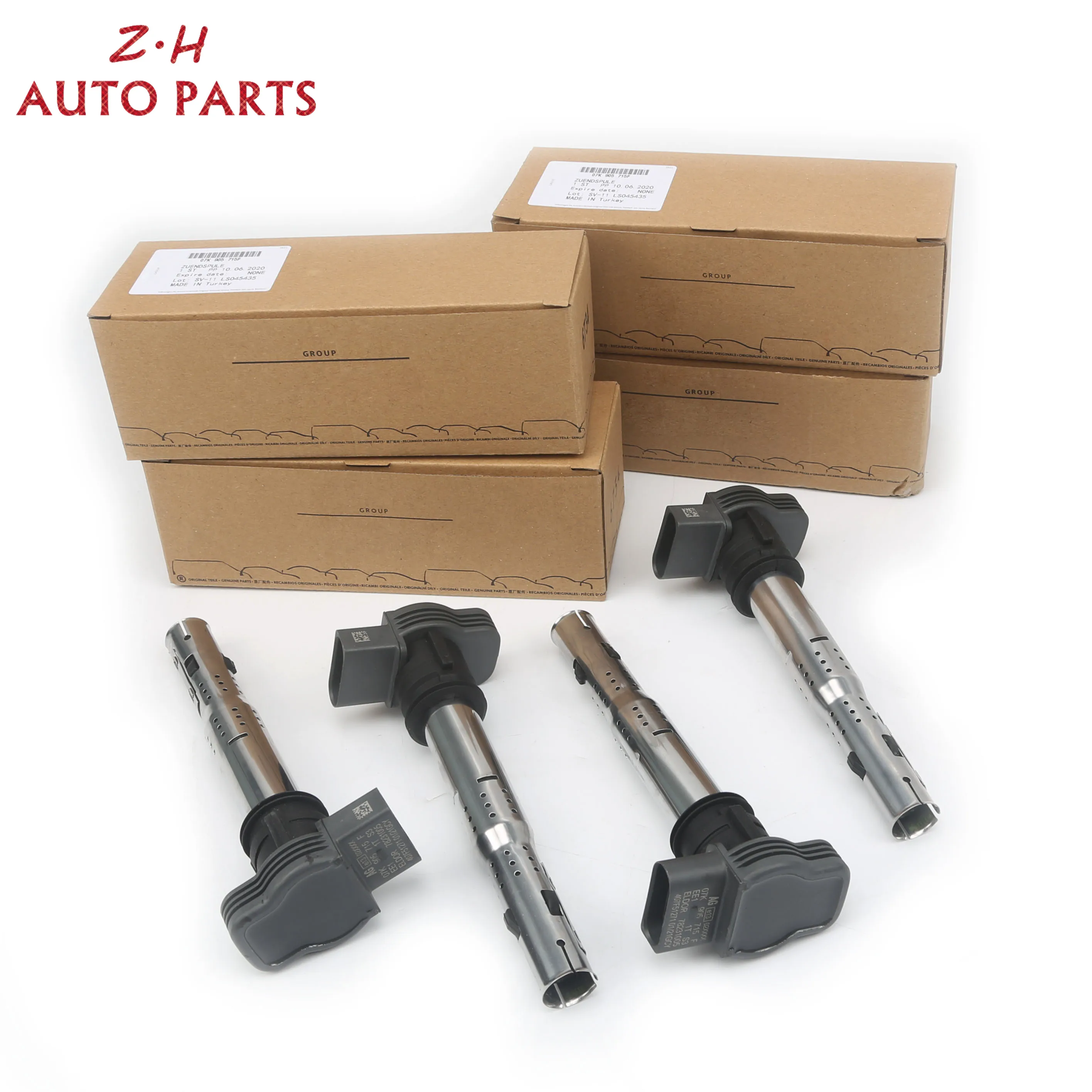 NEW-07K-905-715-F-PACK-OF-4-PREMIUM-IGNITION-COILS-FOR-Volkswagen-VW ...