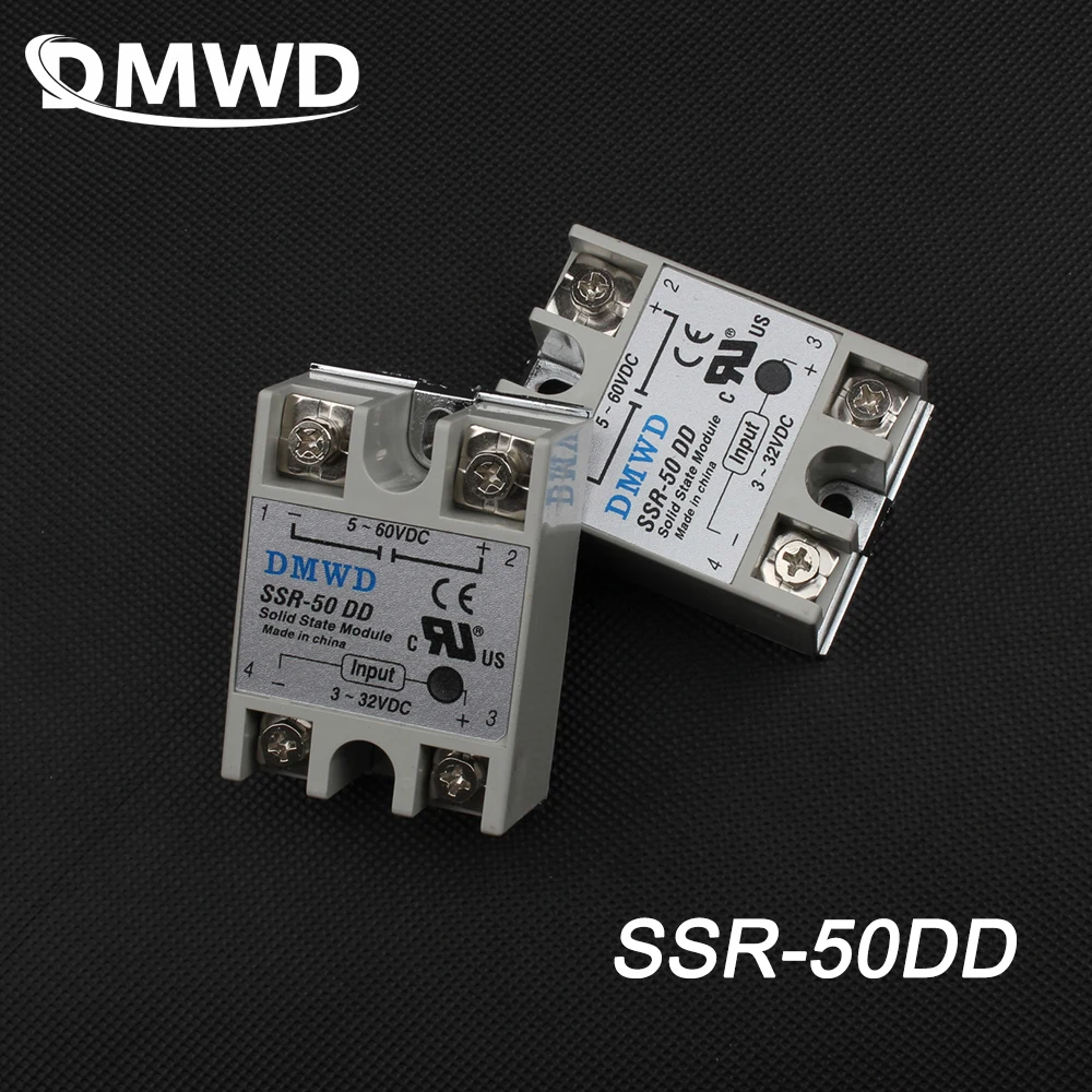 DMWD solid state relay SSR-50DD SSR-60DD 60A 50A 3-32V DC TO 5-60 DC SSR relay solid state