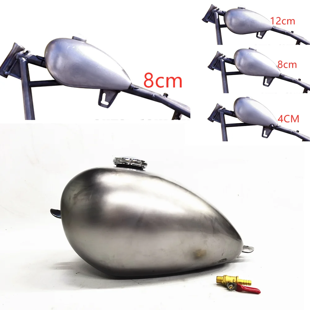 Petrol-Gas-Fuel-Tank-7L-For-Harley-Motorcycle-Modified-8cm-Mid-Waist ...
