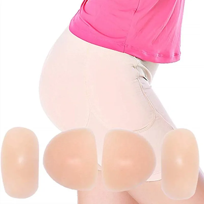 여성용 소년 짧은 실리콘 패딩 바지 여성용 엉덩이 향상제 쉐이프웨어 팬티 엉덩이 뱃살 컨트롤 패딩 팬티컨트롤 팬티