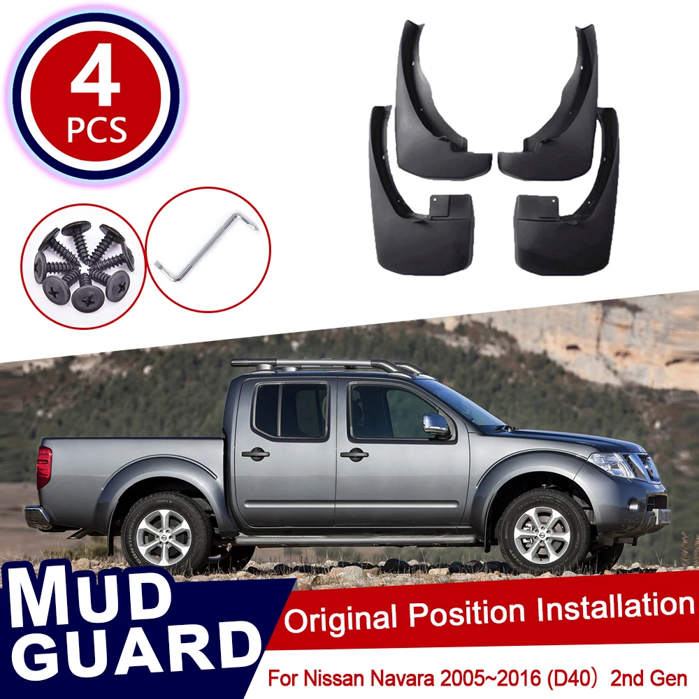Guardabarros-delantero-y-trasero-para-Nissan-Navara-Frontier-Brute-D40 ...