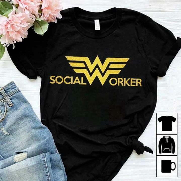 Social Worker Wonder Woman T Shirt|T-Shirts| - AliExpress