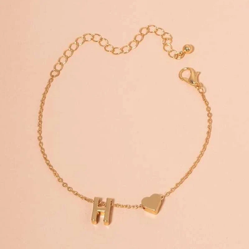 Buchstabe Mit Herz Anhänger – Valent Dienstag Sommer Strand Armband ...