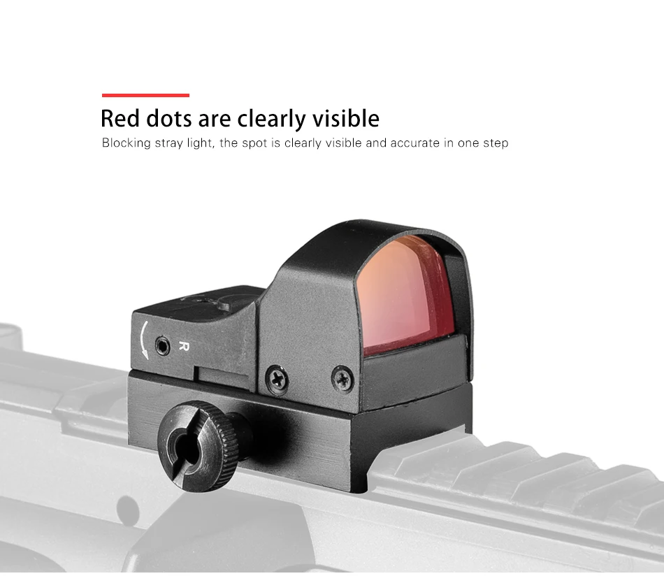 Red Dot Sight Rifle Scope Tactical Mini Compact Holographic Adjustable ...