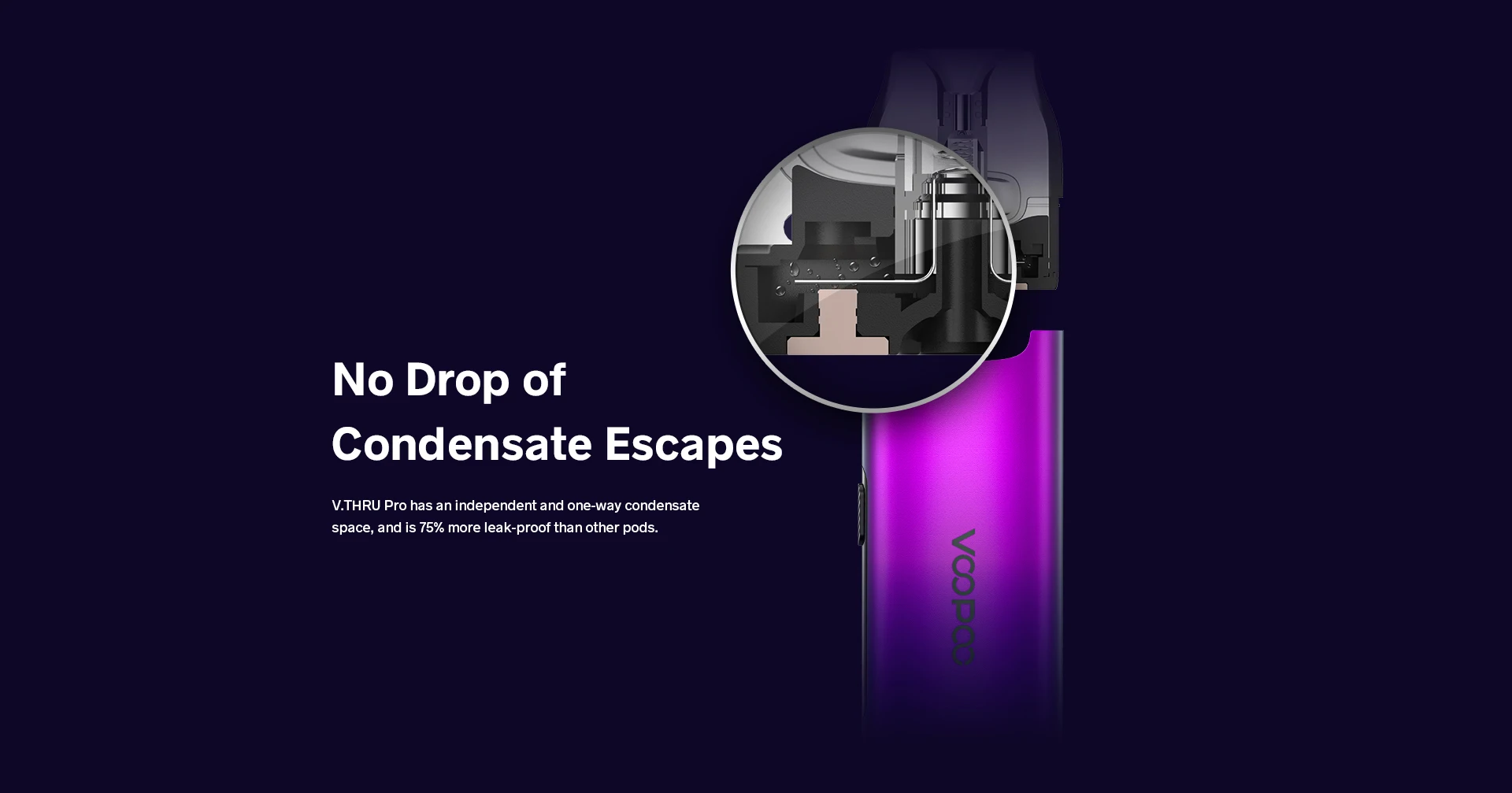 Original VOOPOO V.THRU Pro Pod Kit 900mAh Built-in Battery GENE Chip ...