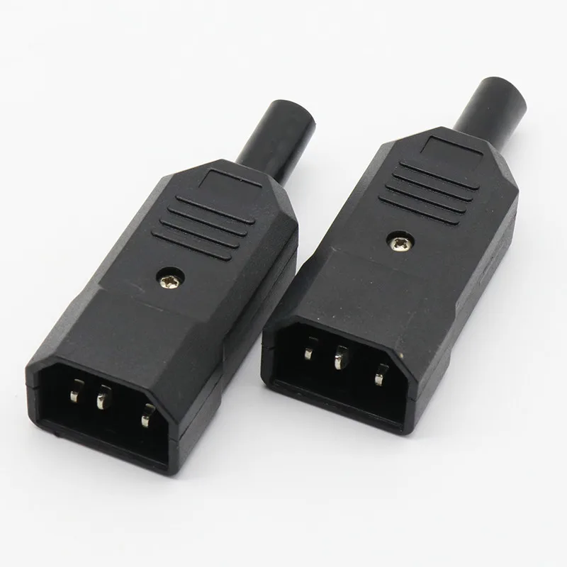 1 Pcs 2017new Wholesale Price 10a 250v Black Iec C13 Male Plug ...