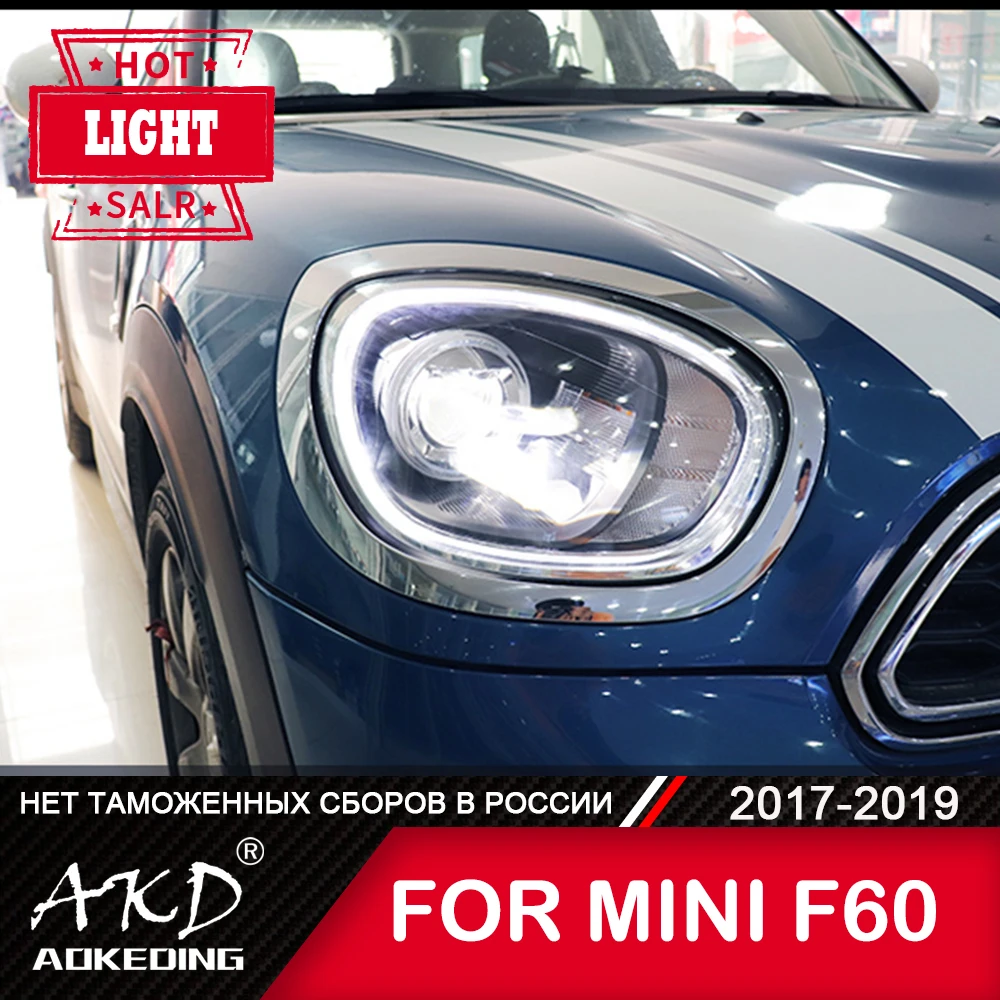 AKD-Car-Lamp-For-MINI-Countryside-F60-2017-2019-DRL-H7-LED-Xenon-Bulb ...