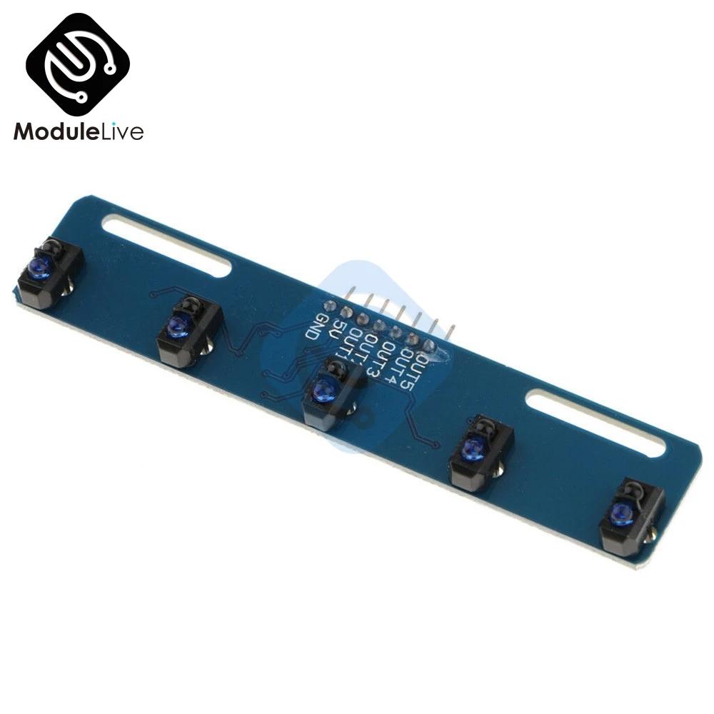 Купить 5 Channel 5-CH Infrared Reflective Sensor TCRT5000 KIT Road IR ...
