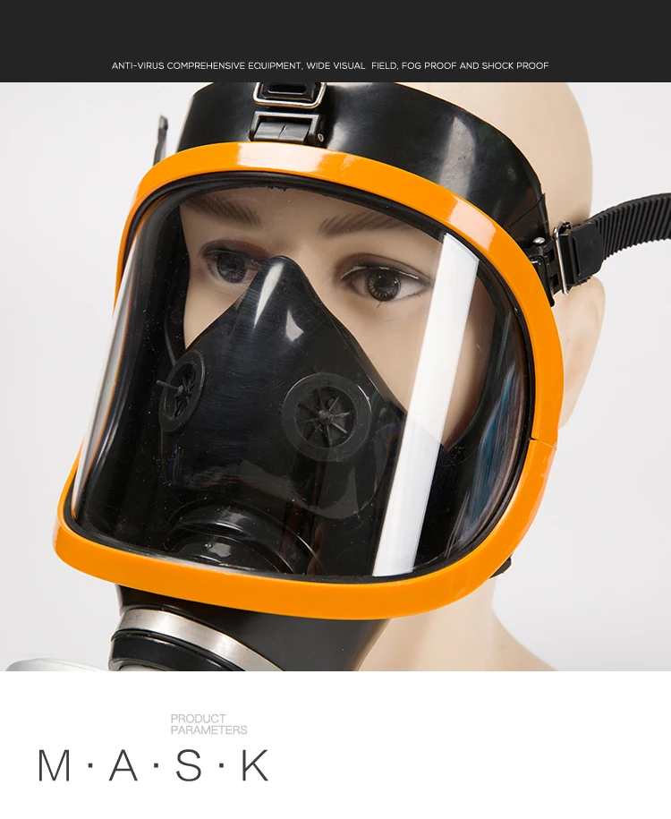 Gas Mask Chemical Respirator fully Enclosed/fire Protection Spray Paint ...