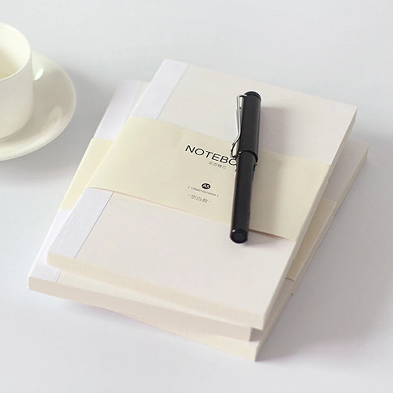 Feuillet mobile,Carnet de notes A5 vierge Simple pour étudiants ...