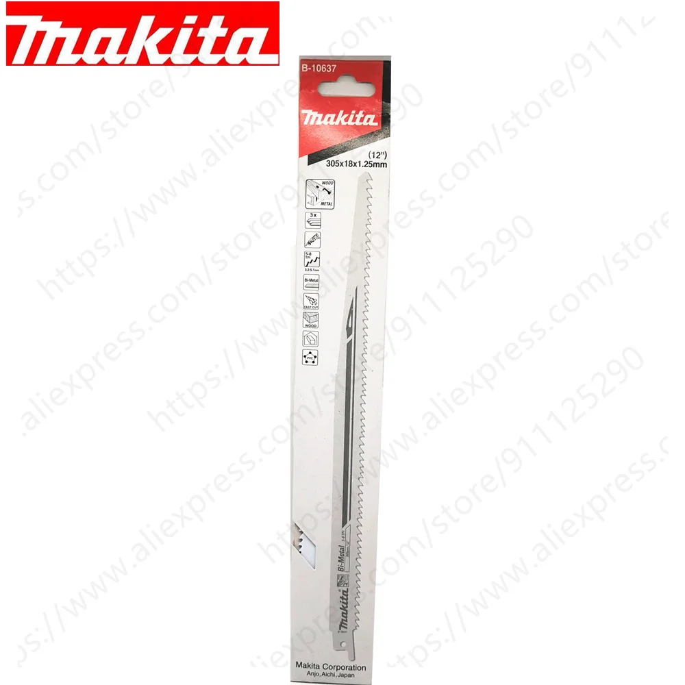 3PCS-Makita-Reciprocating-Saw-Blade-B-10637-Wood-Particleboard-10-250MM-Concrete-10-250mm ...