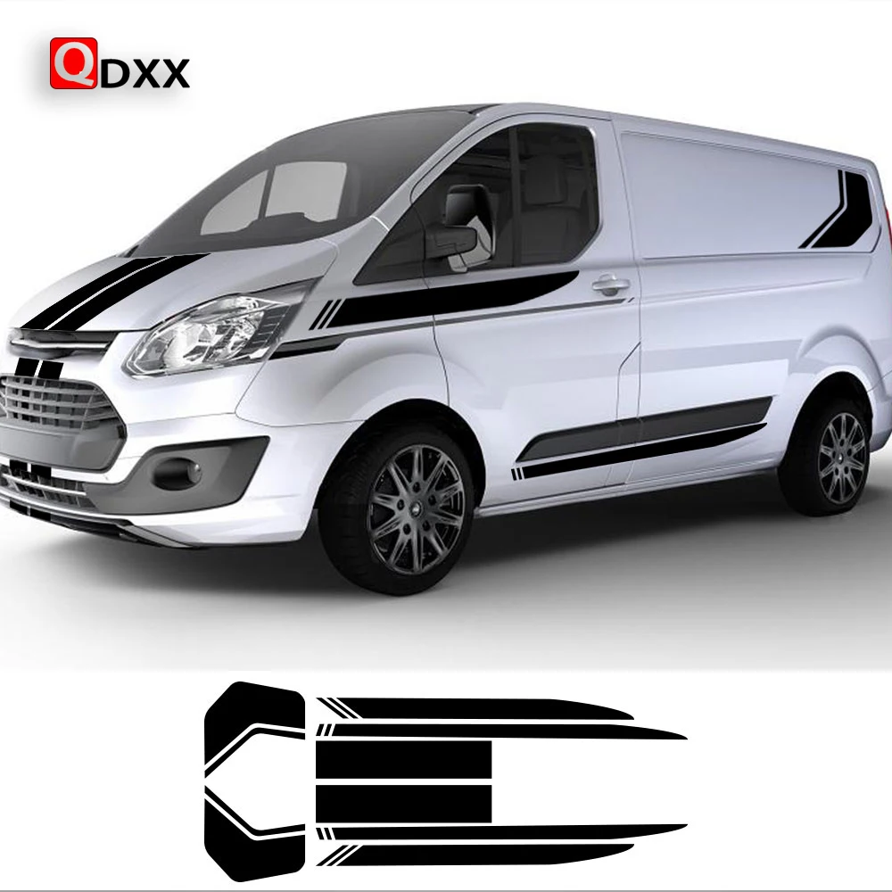 7Pcs-Lot-Car-Stickers-For-Ford-Transit-Tourneo-Custom-MK7-MK8-MK9-Sport ...