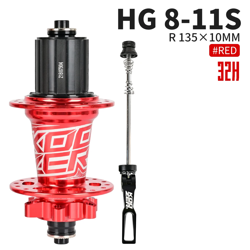 Koozer Xm490 32h Bicycle Hubs 4 Bearing Mtb Disc Brake Hubs Mountain ...