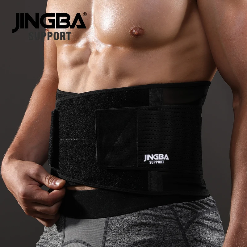 JINGBA-SUPPORT-Men-Waist-Trainer-Body-Shaper-Working-Waist-Belt-Support ...