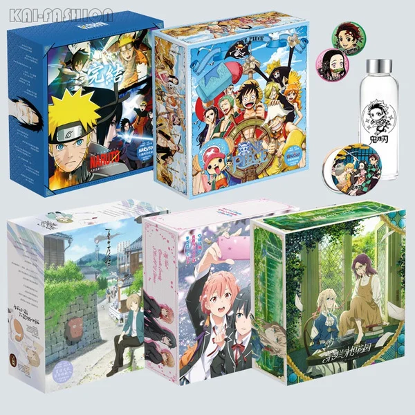 Anime Sticker Badge Water Cup Gift Box 19 Style - One piece Merchandise ...